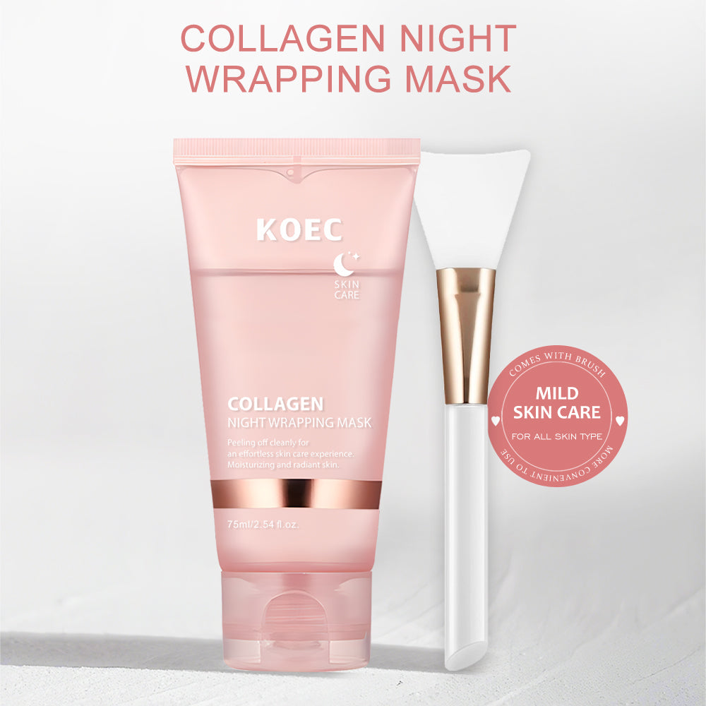 KOEC Collagen Nigth Warpping Mask With Brush – KOEC Beauty