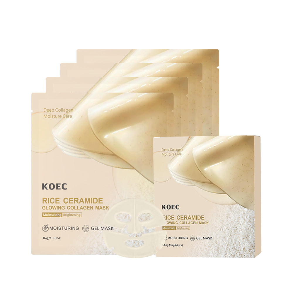 Rice Collagen Mask 4 Sheets – KOEC Beauty