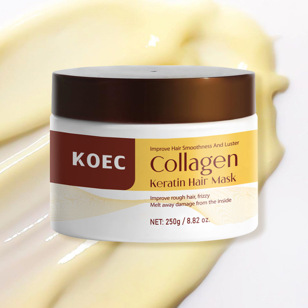 Collagen Keratin Hair Mask - Deep Repair Treatment 250g – KOEC Beauty