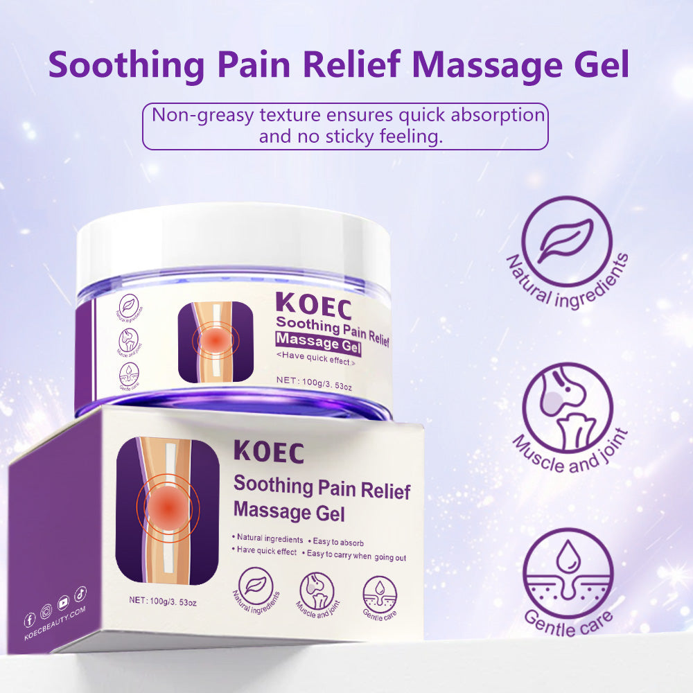 Pain Relief Massage Gel - Natural Arnica & Menthol Formula – KOEC Beauty