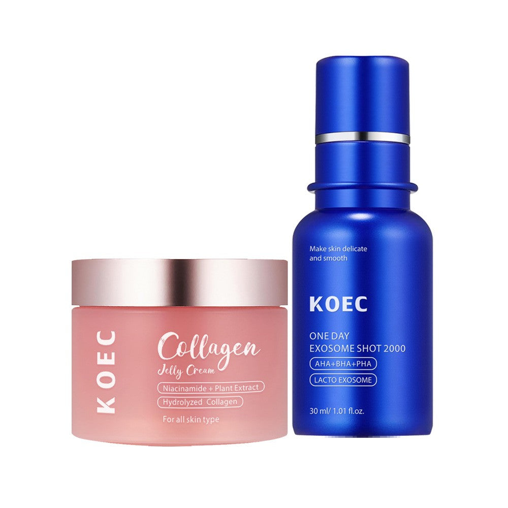 KOEC Jelly Cream+Exosome serum 2000 Skin Care Set – KOEC Beauty